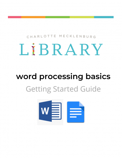 Digital Literacy - Charlotte Mecklenburg Library Digital Branch